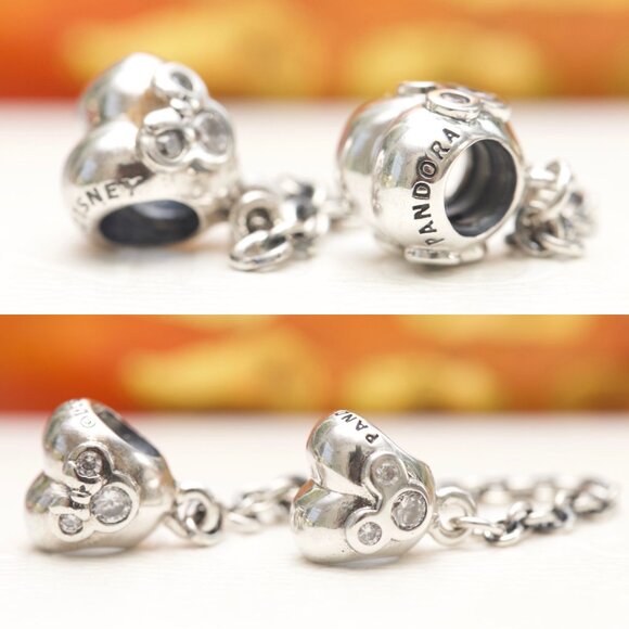Pandora | Jewelry | Pandora Disney Heart Of Mickey And Minnie Safety ...